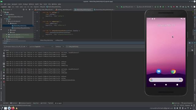 08. Android - Жизненный цикл Activity
