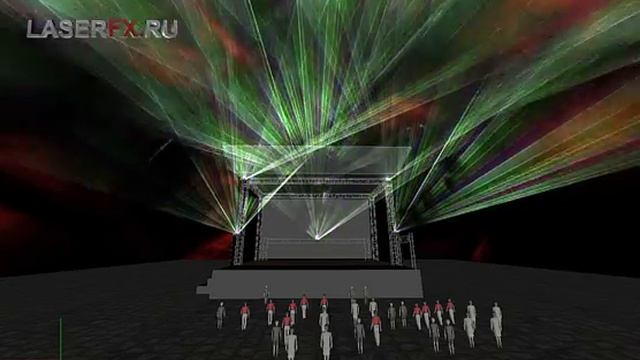 Визуализация лазерного шоу