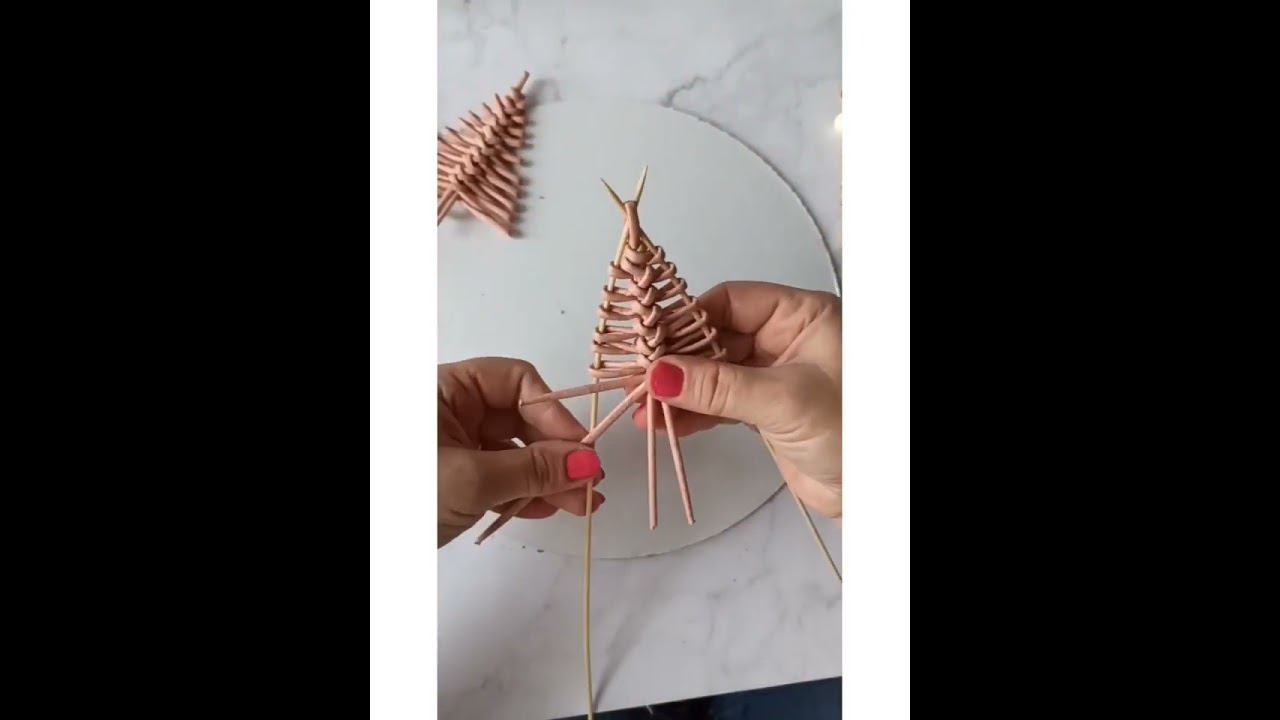 Плетёная Ёлочка. Новогодний декор