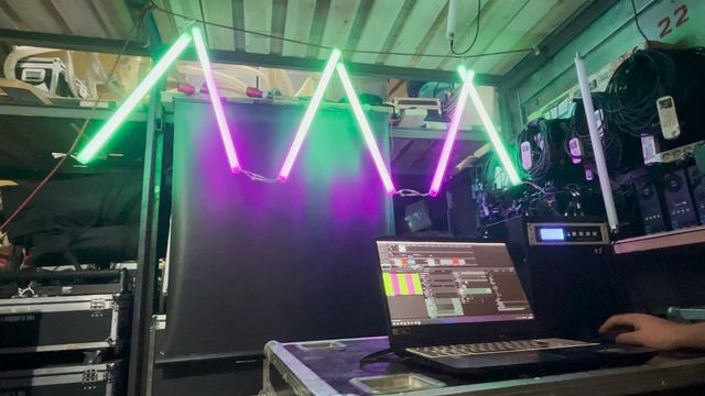 Resolume pixelmapping управление лэд палками