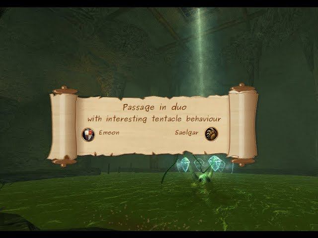 Helchgam. Passage in duo (50) and interesting tentacle behaviour.