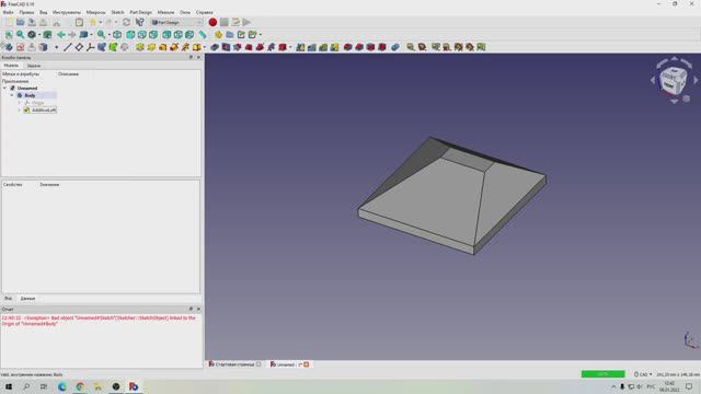 Моделирование во FreeCAD: подставка для наушников