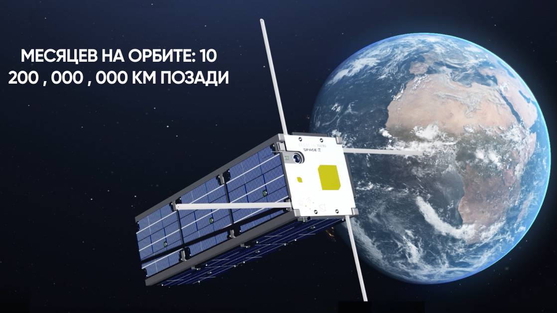 200 млн км и 10 месяцев в космосе