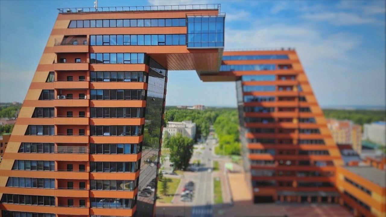 Novosibirsk 4k drone Новосибирск с высоты птичьего полета, Технопарк