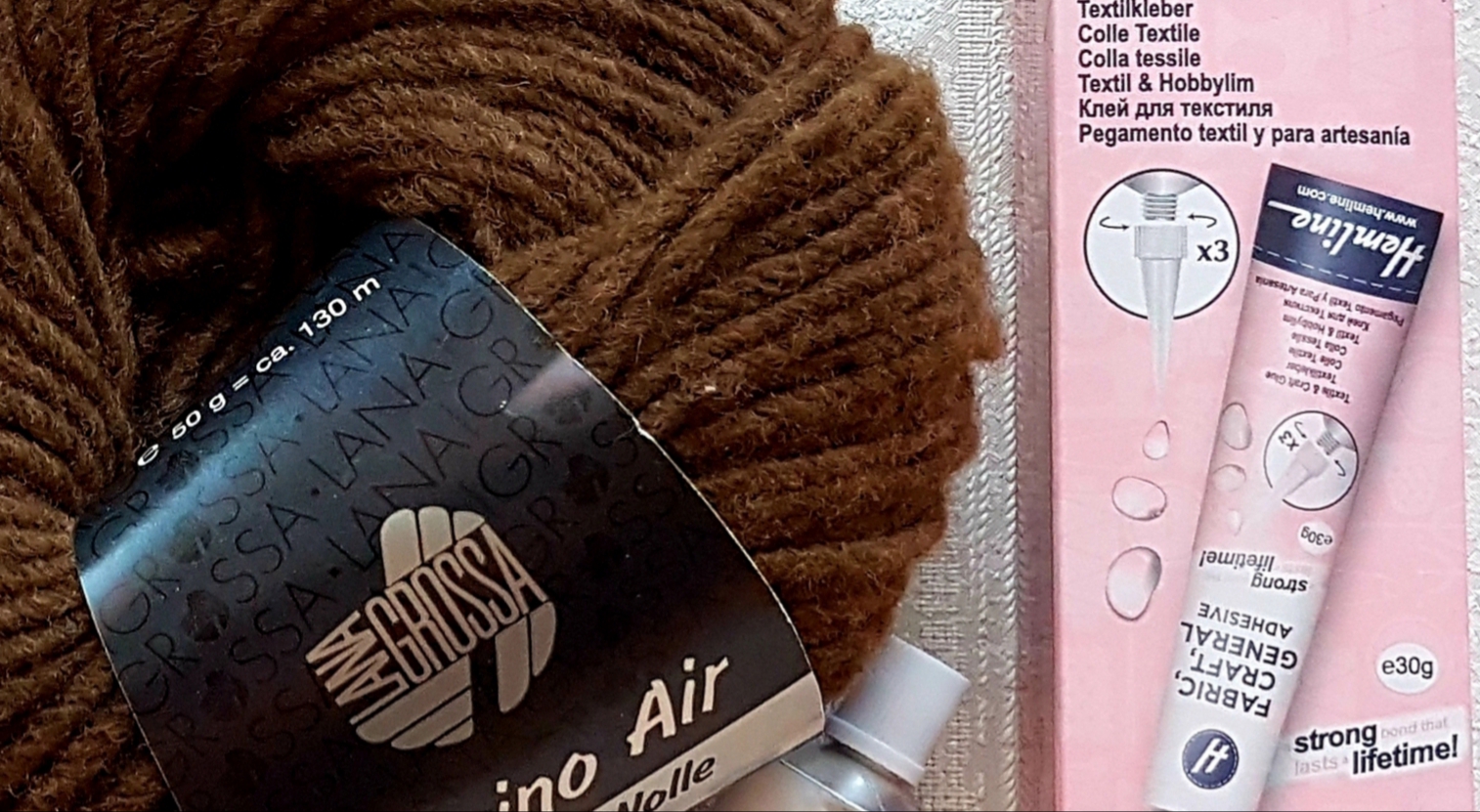 Как незаметно и аккуратно спрятать кончики в вязаном полотне. Клей для текстиля