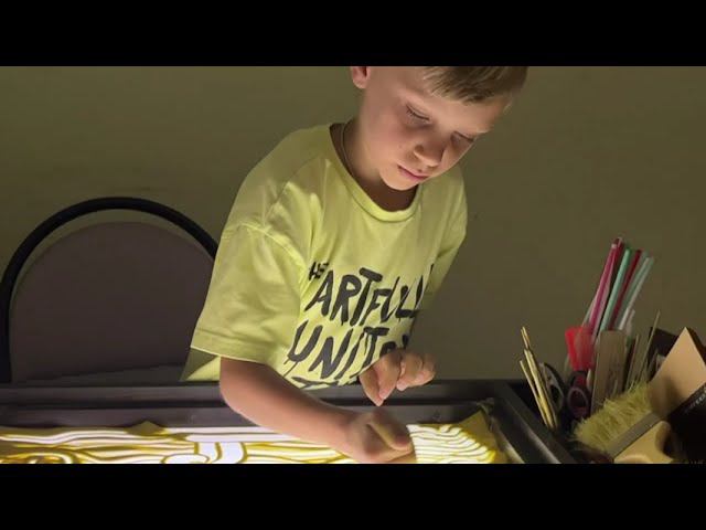 Астрахань - родной город. Рисует Саша Жарких, 8 лет