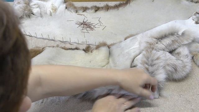 Правка (растяжка) шкурки .