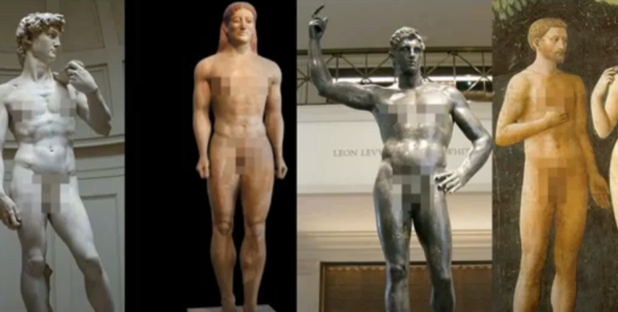 Классические статуи с маленькими пенисами, в чем причина.