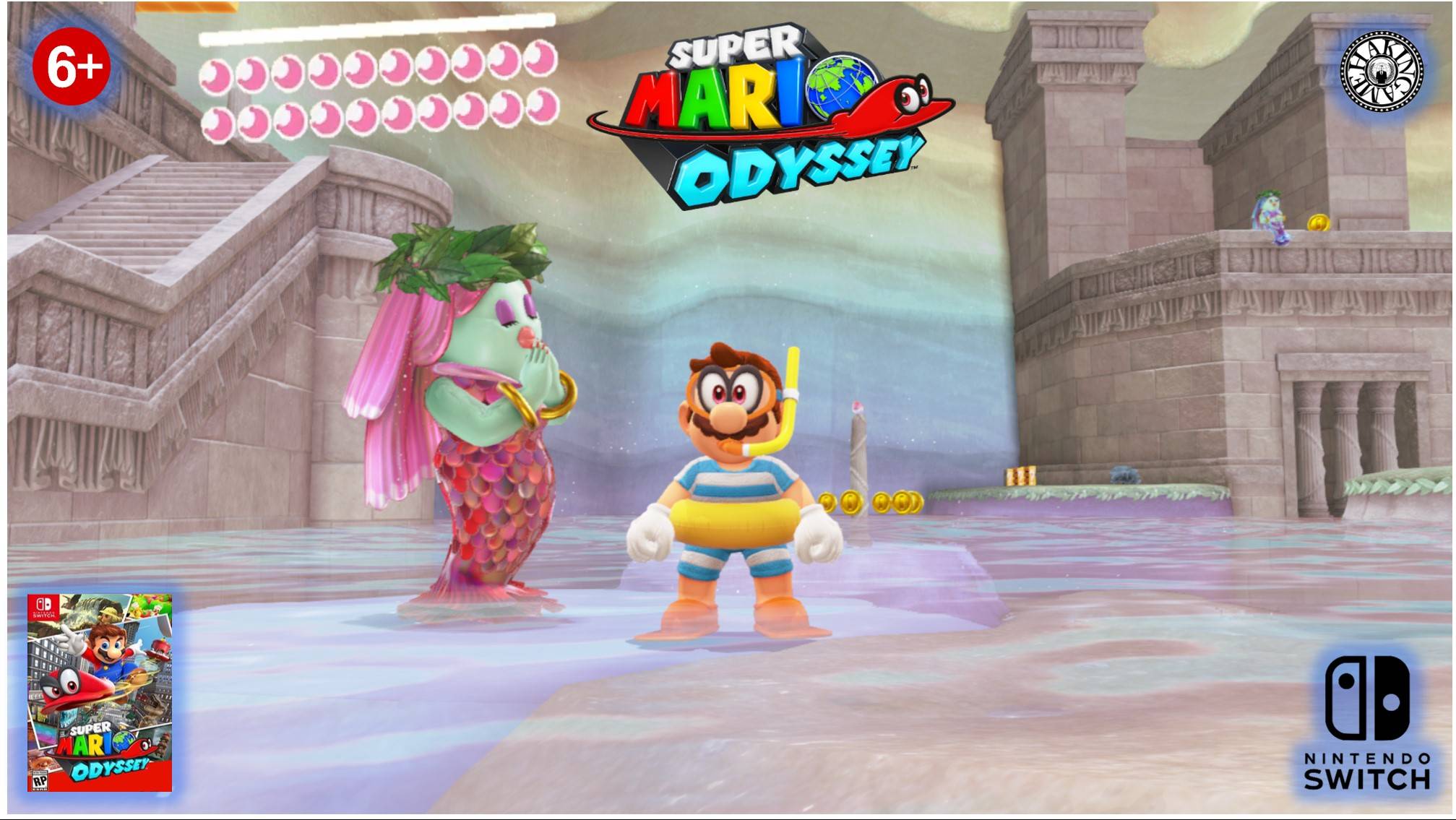 Первые 20 Лун Озерного царства. Super Mario Odyssey 2017 RUS (Switch)