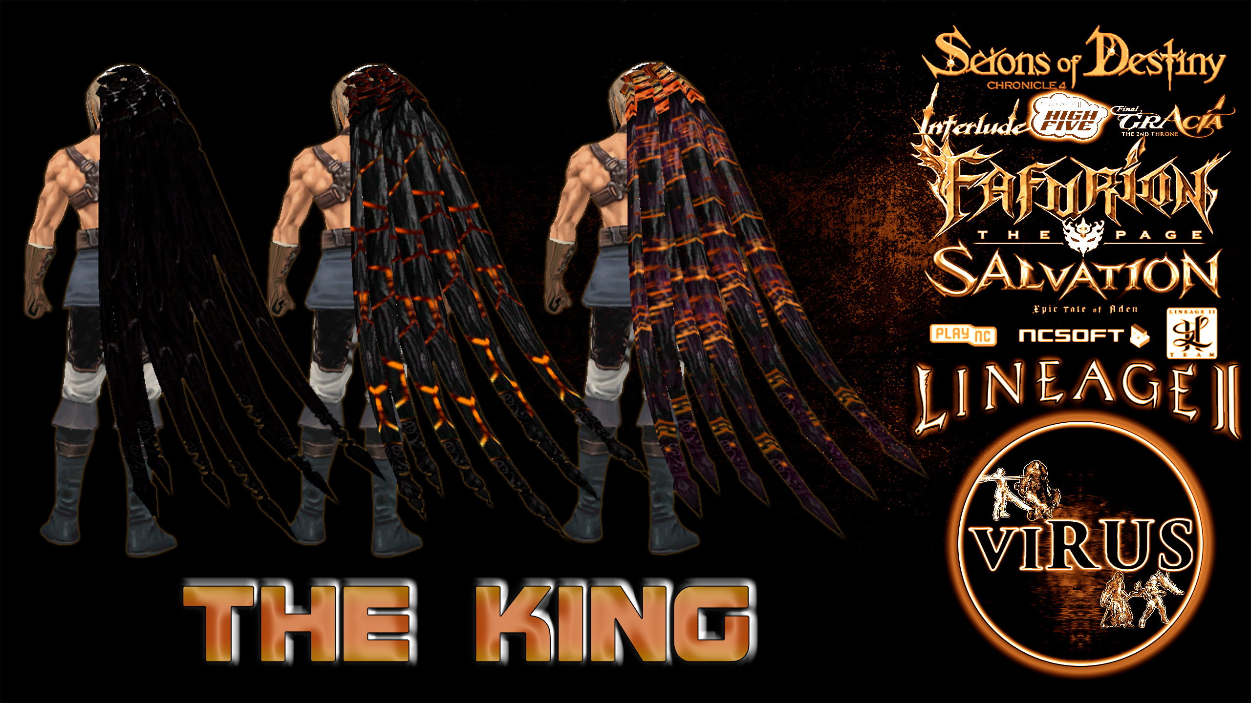 Accessory set Baium's Hair for THE KING 더킹 server. LINEAGE II-High Five ◄√i®uS►