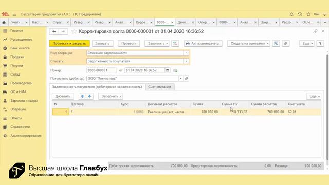 Алгоритм, с которым вы без труда спишете просроченную дебиторку