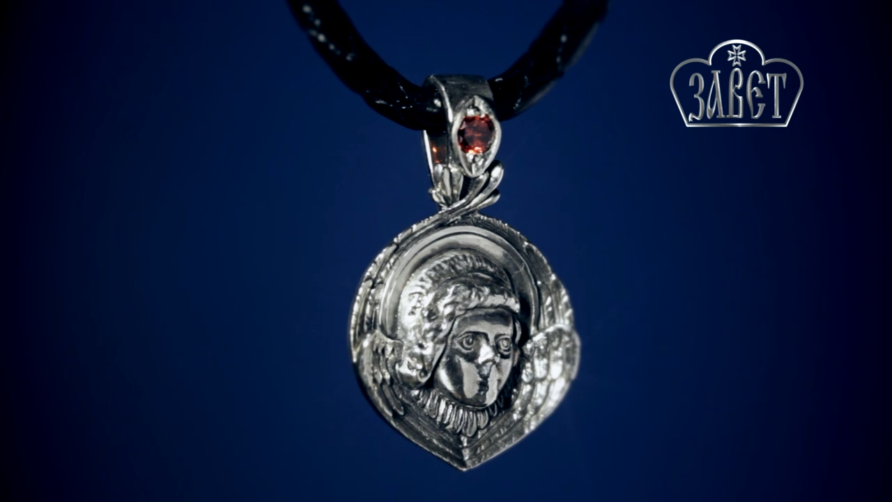 Подвеска Ангел Хранитель серебряная с фианитом 14405