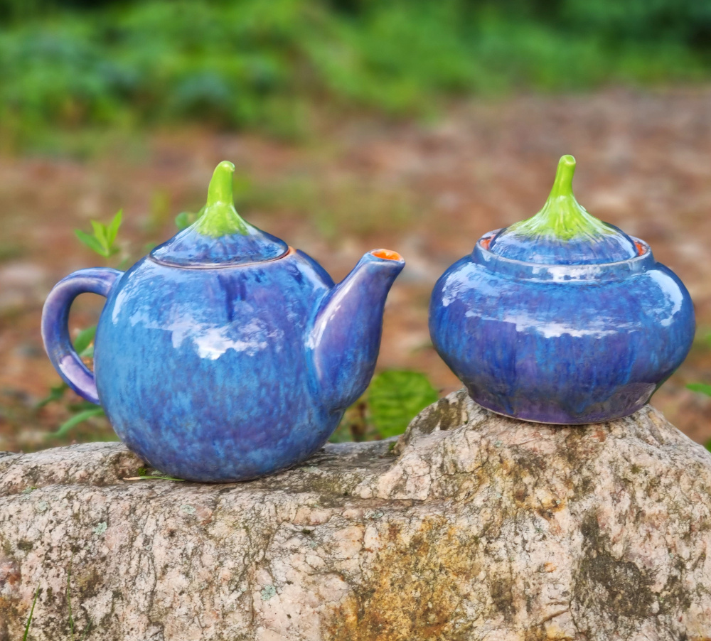 Чайник и сахарница "Инжир"