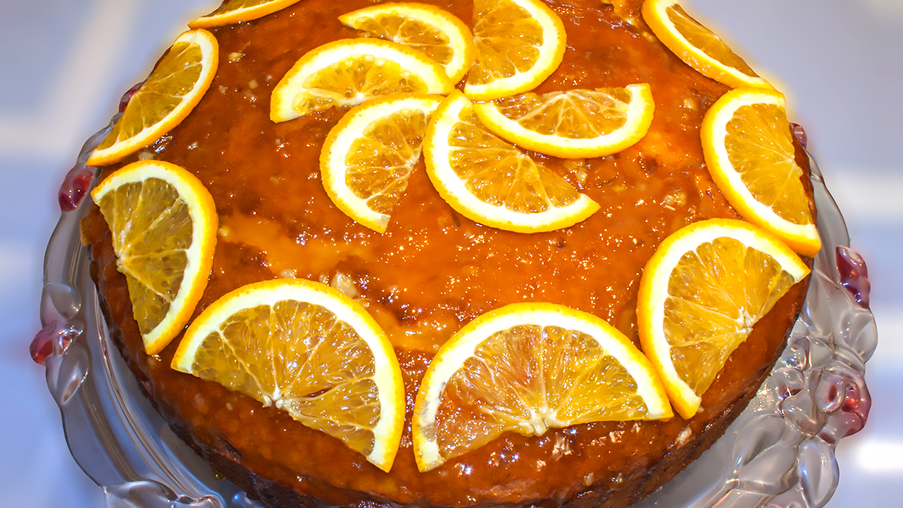 АПЕЛЬСИНОВО-СМЕТАННЫЙ ПИРОГ С ГЛАЗУРЬЮ 🍊