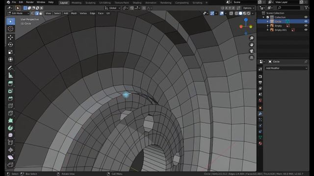 Моделирование диска в Blender 3d