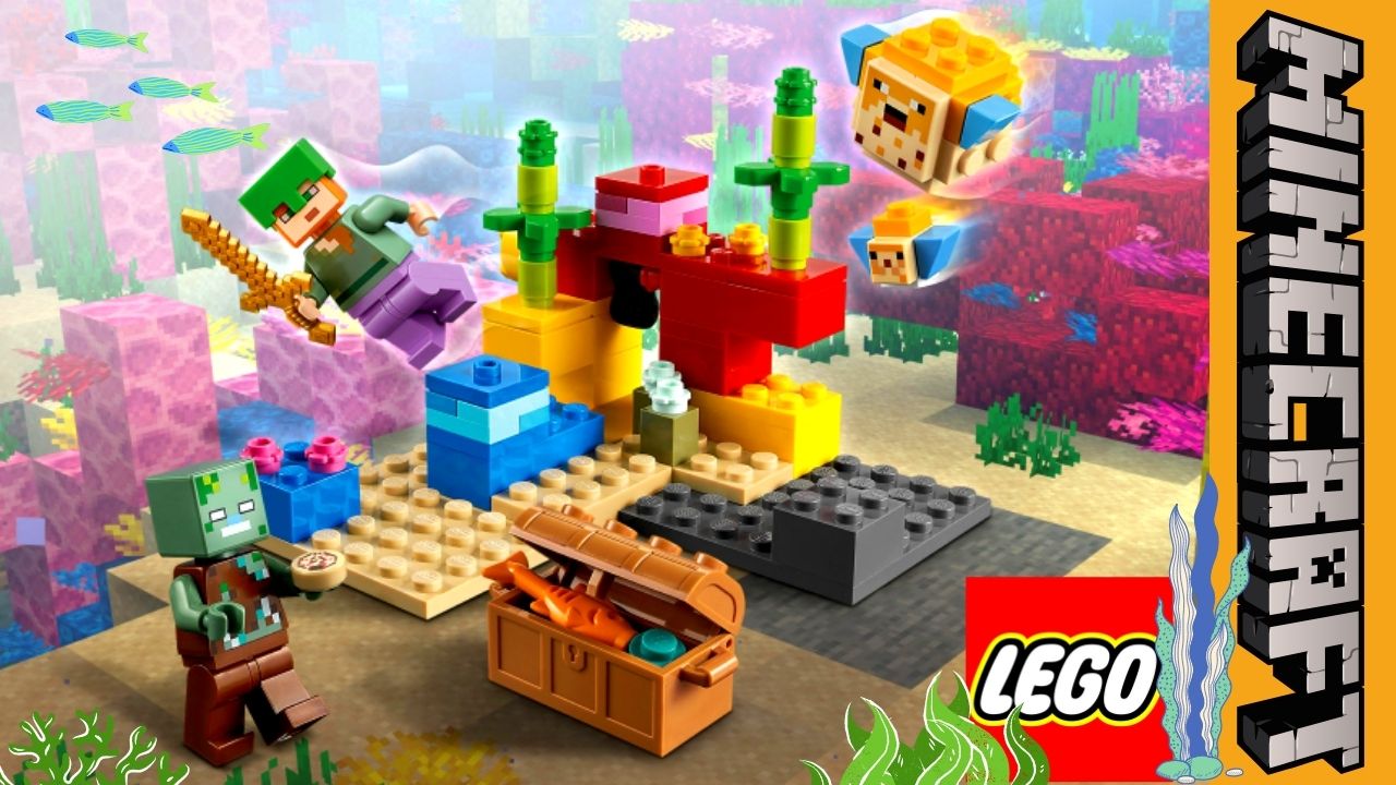 LEGO Minecraft 21164 Коралловый риф Обзор набора лего майнкрафт