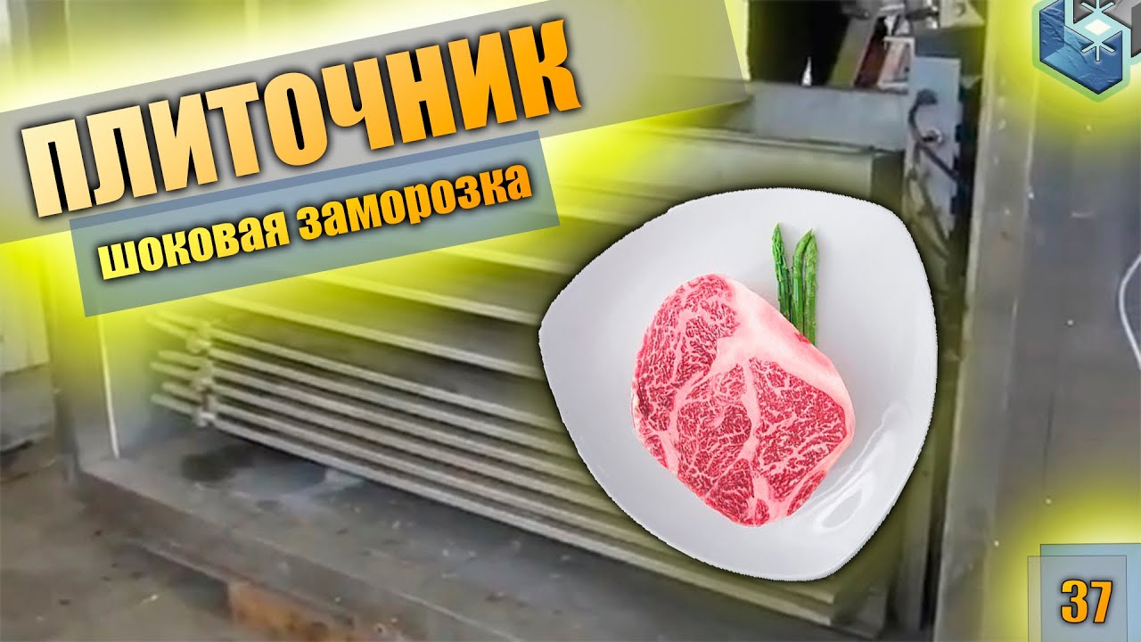 Плиточная камера шоковой заморозки 400 кг / 2,5 час