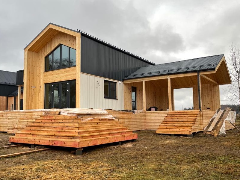 Внешняя и внутренняя отделка дома 177 кв.м. в КП Экоозеро.