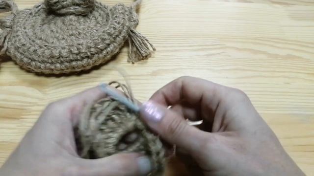 Часть 3. Вяжем застежку-бантик  для  детской сумочки.