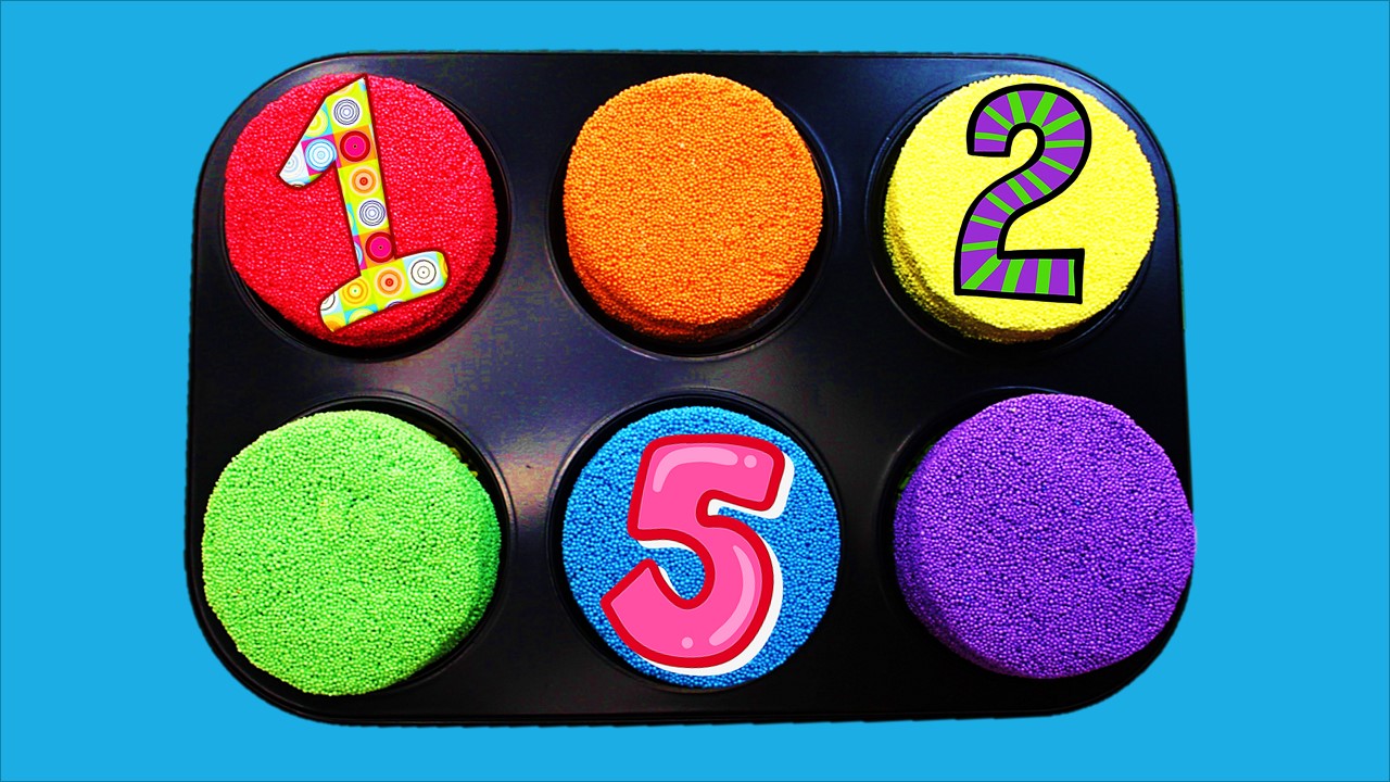 Учим цифры и цвета видео для маленьких