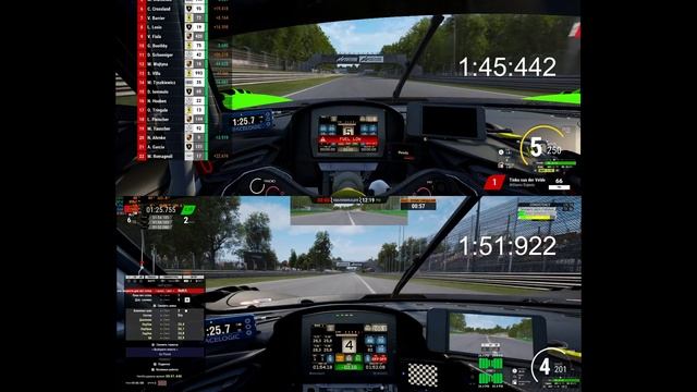 Новичок в #ACC - Сравнение моего круга и круга опытного пилота | Monza | Moza R5 | WFHD | TrackIR