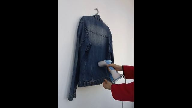 Работа DEXP HGS-1200H. Отпаривание джинсовой куртки.