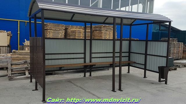 Краткий обзор автобусного павильона А-5 от компании МДН-Пром