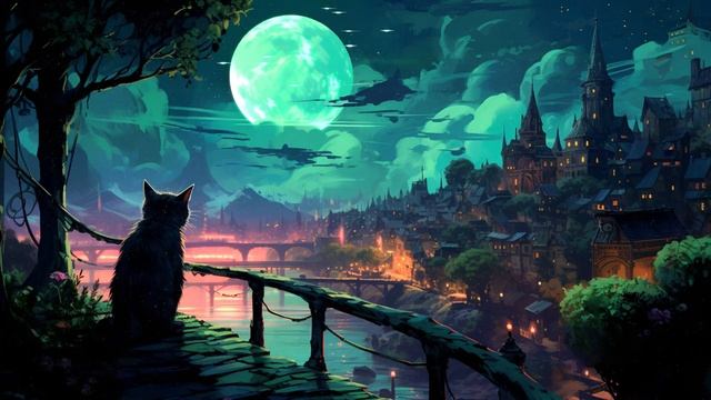 Уютные полуночные ритмы — расслабьтесь для учёбы (часовой микс)