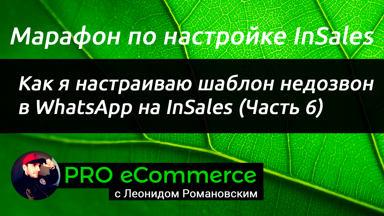 Как я настраиваю шаблон Недозвон в WhatsApp на InSales (Часть 6)
