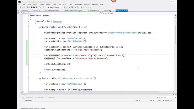 Уроки C#. Entity Framework. Часть 3 (720p)