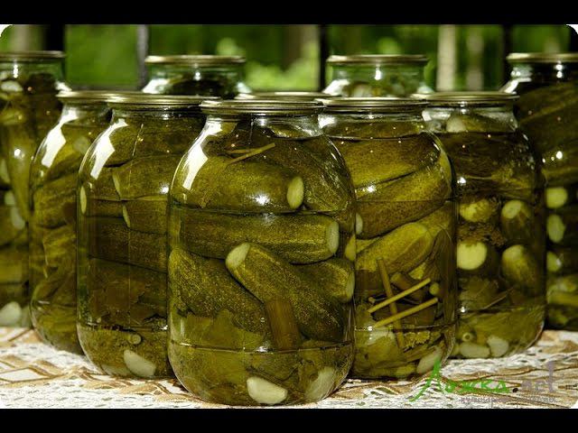 Рецепт хрустящих огурцов на зиму - самый вкусный рецепт маринованных огурцов!