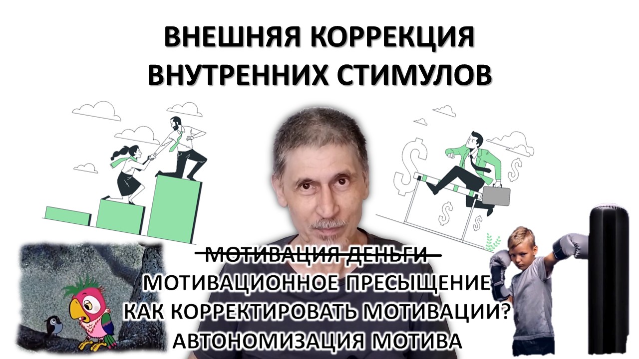 МОТИВАЦИИ Ч.5 - ВНЕШНЯЯ КОРРЕКЦИЯ ВНУТРЕННИХ СТИМУЛОВ