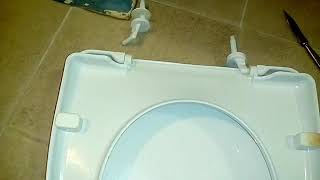 Как установить сиденье на унитаз!