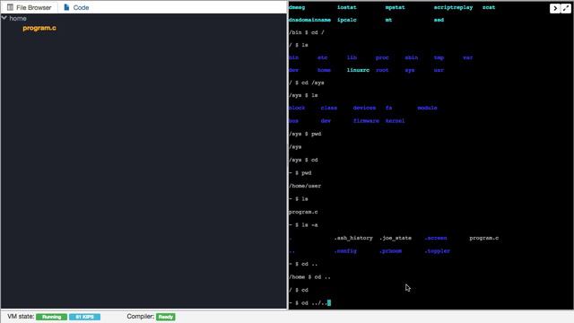 pwd, cd, ls, absolute path, relative path