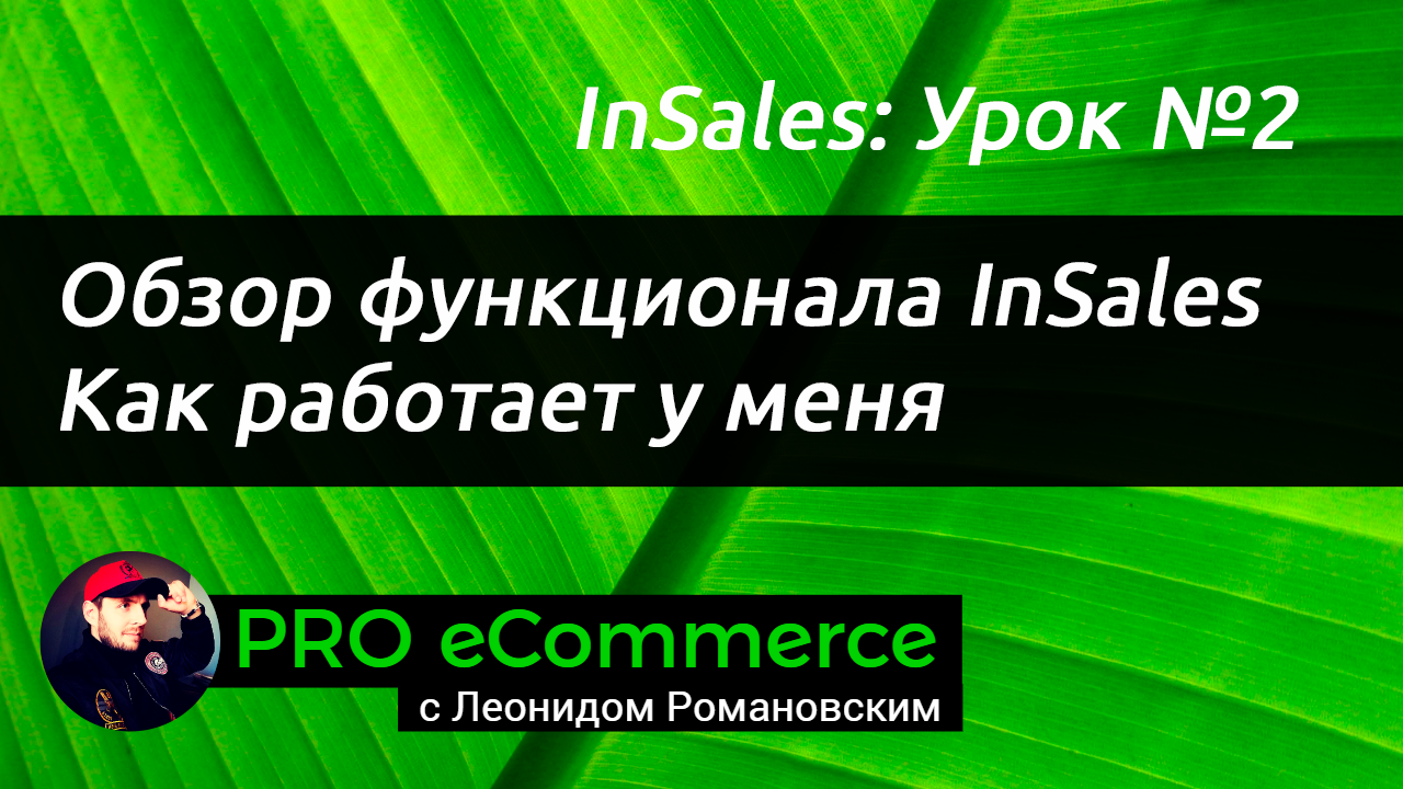 #2 Insales: Обзор функционала. Как работает у меня