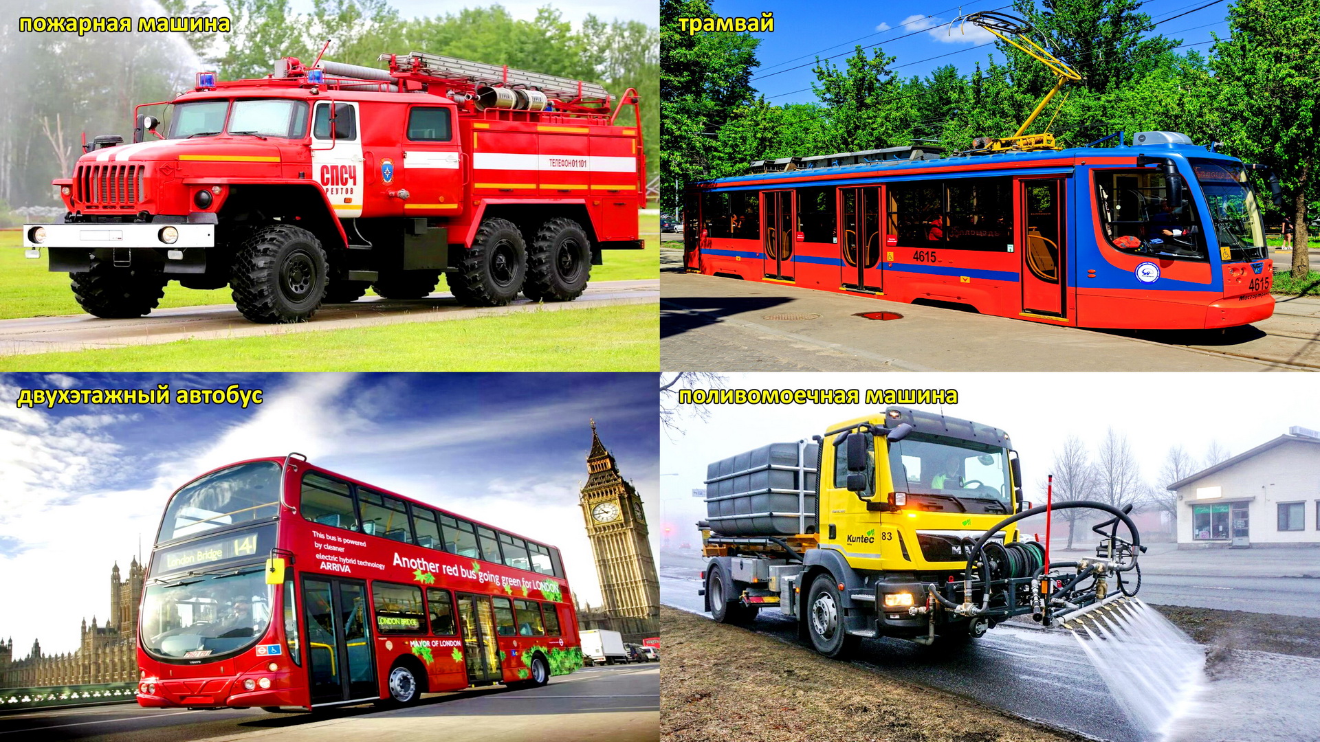 Изучаем Транспорт Городской Транспорт Развивающее Видео для Детей про Машинки