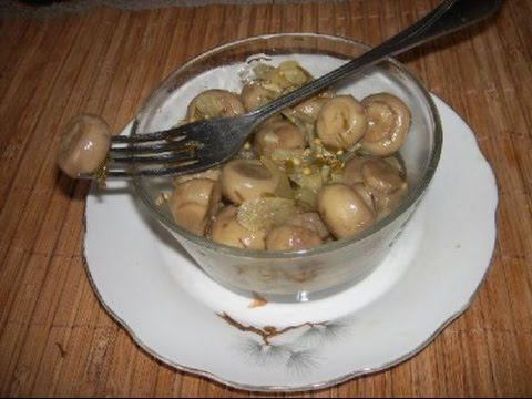 Маринованные шампиньоны по домашнему - простой рецепт маринованных грибов.