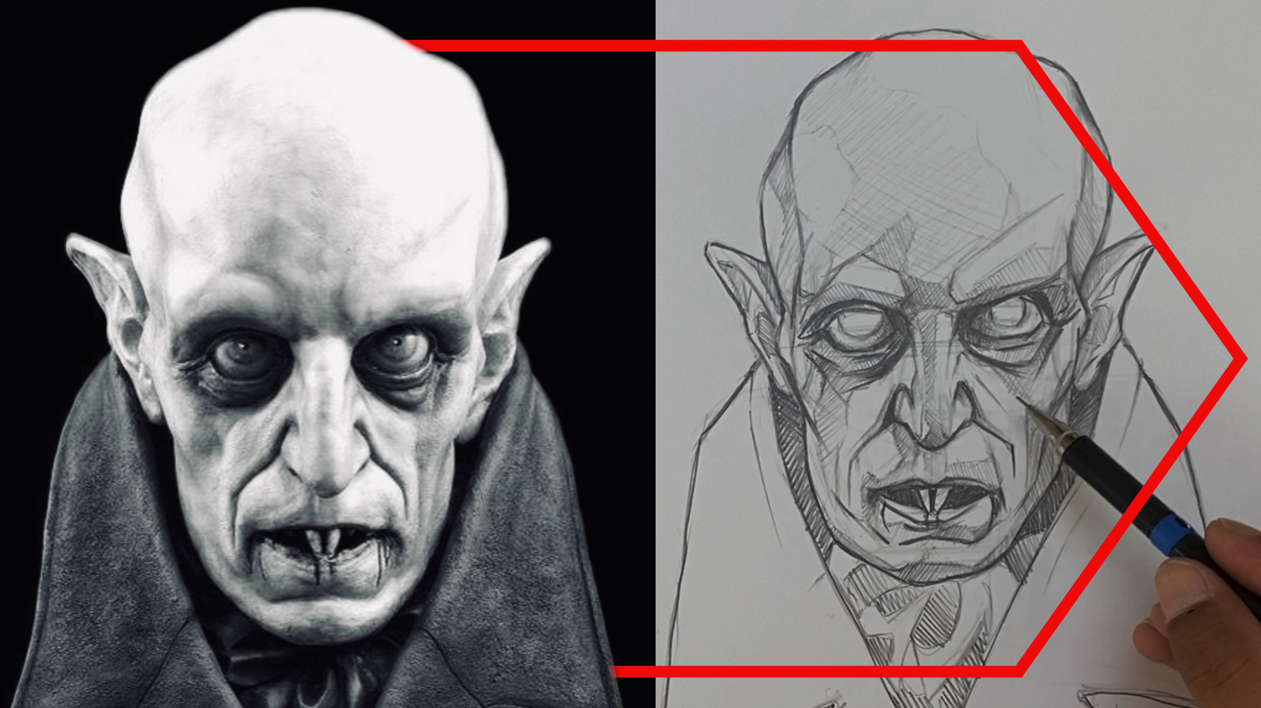 ДРАКУЛА Легко ли применить метод Лумиса для рисования этого портрета?