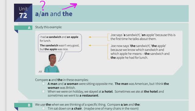 72. Articles (a, an, the)