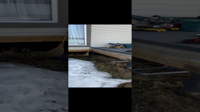 Монтаж ступенек Деревопласт и ограждения Русдекинг. Начало работ.