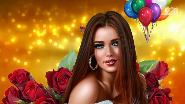 С днем рождения Доченька. Красивое поздравление с днем рождения. Для дочери. Открытка.