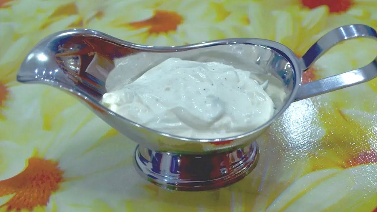 Лучший сметанно - чесночный соус - лучшая альтернатива майонезу.
