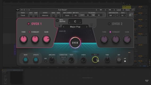 Практическая работа в вокальном синтезаторе Waves Ovox
