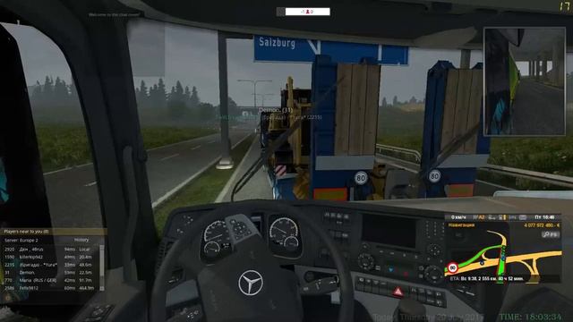 Аварии, Неадекваты, Нарушения на дорогах Euro Truck Simulator 2 multiplayer - подборка Июль 2017