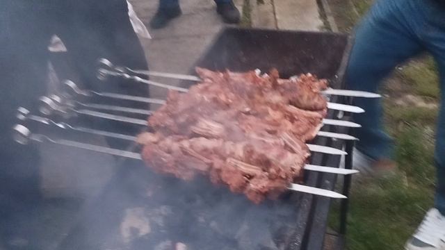 узбекиский уличная еда шашлык