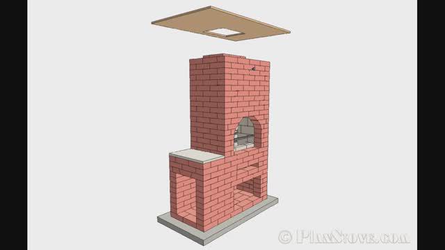 5.5x2.5 br-tl-st 3.0.0 - Проект барбекю из кирпича