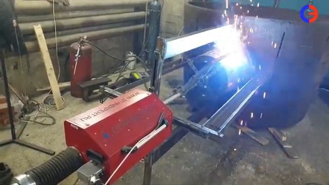 Восстановление посадочной поверхности вала рулевой насадки теплохода