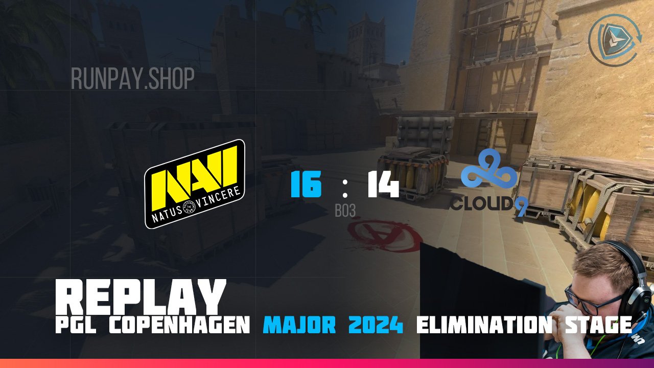 Na'Vi vs Cloud9 | Первая карта Mirage | Повторы с раундов | PGL Copenhagen Major 2024
