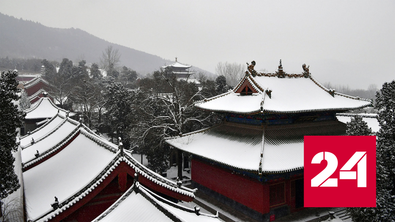 Снежный шторм обрушился на север Китая - Россия 24