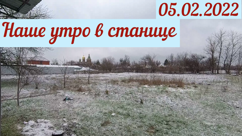 Наше утро в станице(05.02.2022)
